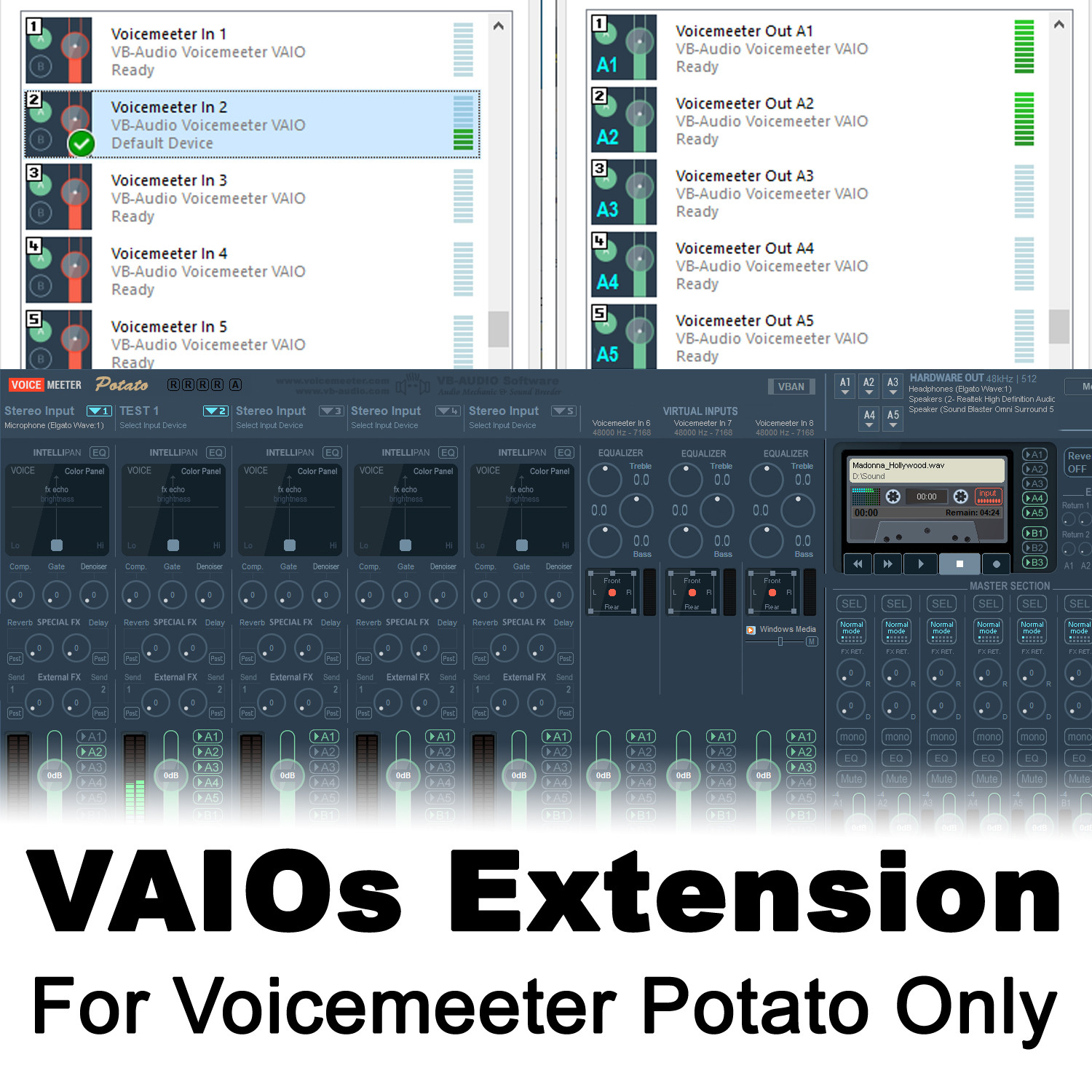 Voicemeeter Potato VB Audio VoiceMeeter Potato